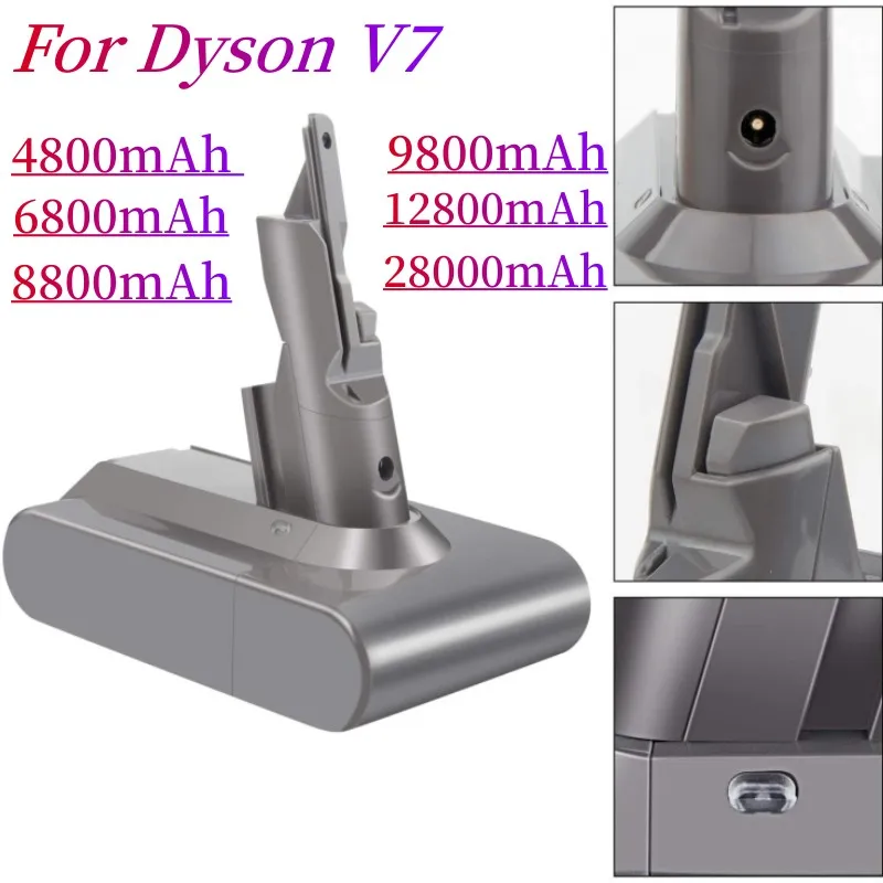 2022-New-For-Dyson-V7-21-6V-28000mAh-Li-lon-Rechargeable-Battery-Animal ...
