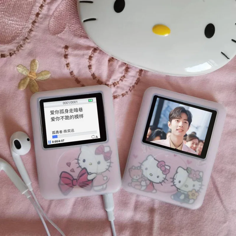 Hello-Kitty-Mp3-Music-Player-Sanrio-Mp4-Anime-Student-Kit-Walkman-with ...
