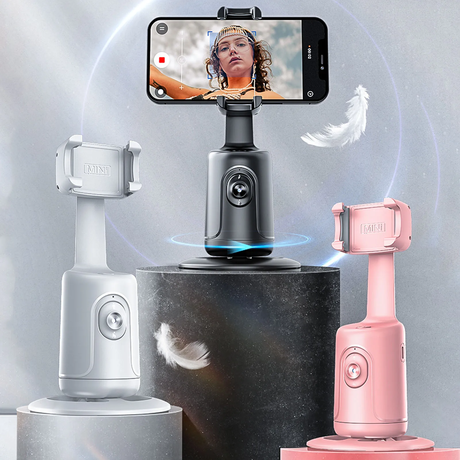 360-degree-follow-up-Auto-Face-Tracking-Gimbal-Stabilizer-Phone-Tripod-P01-Smart-Face-Tracking ...