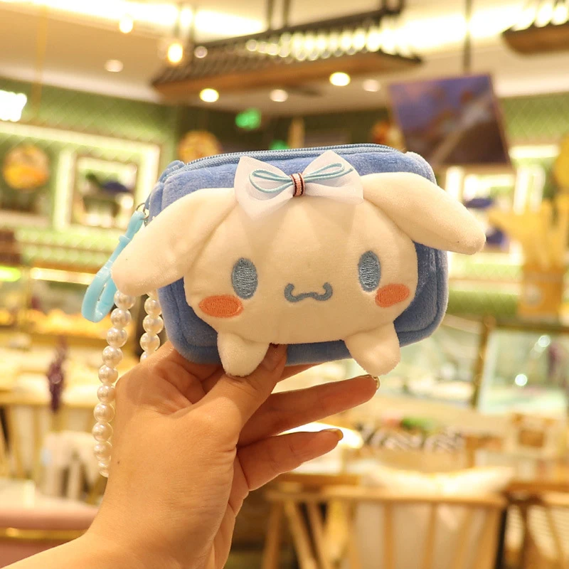 Sanrio-monedero-de-felpa-para-ni-as-colgante-con-cord-n-de-perlas-de ...