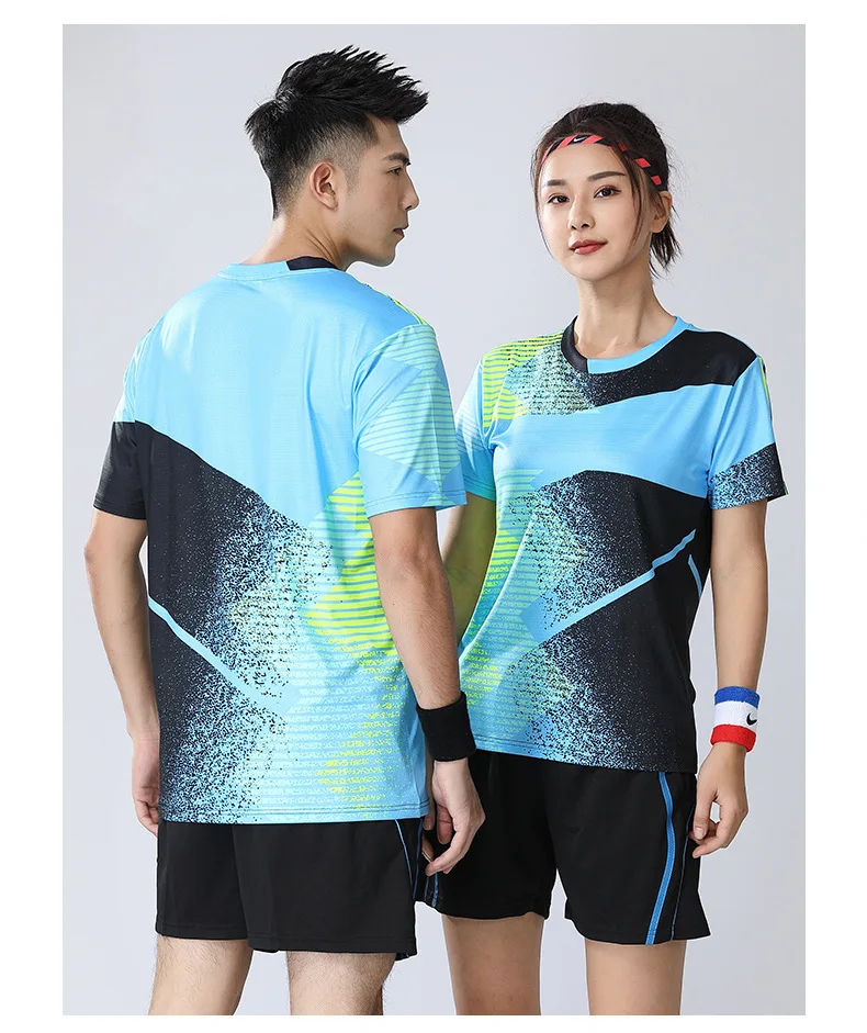 Table tennis uniform short sleeved set for men's and women's volleyball ...