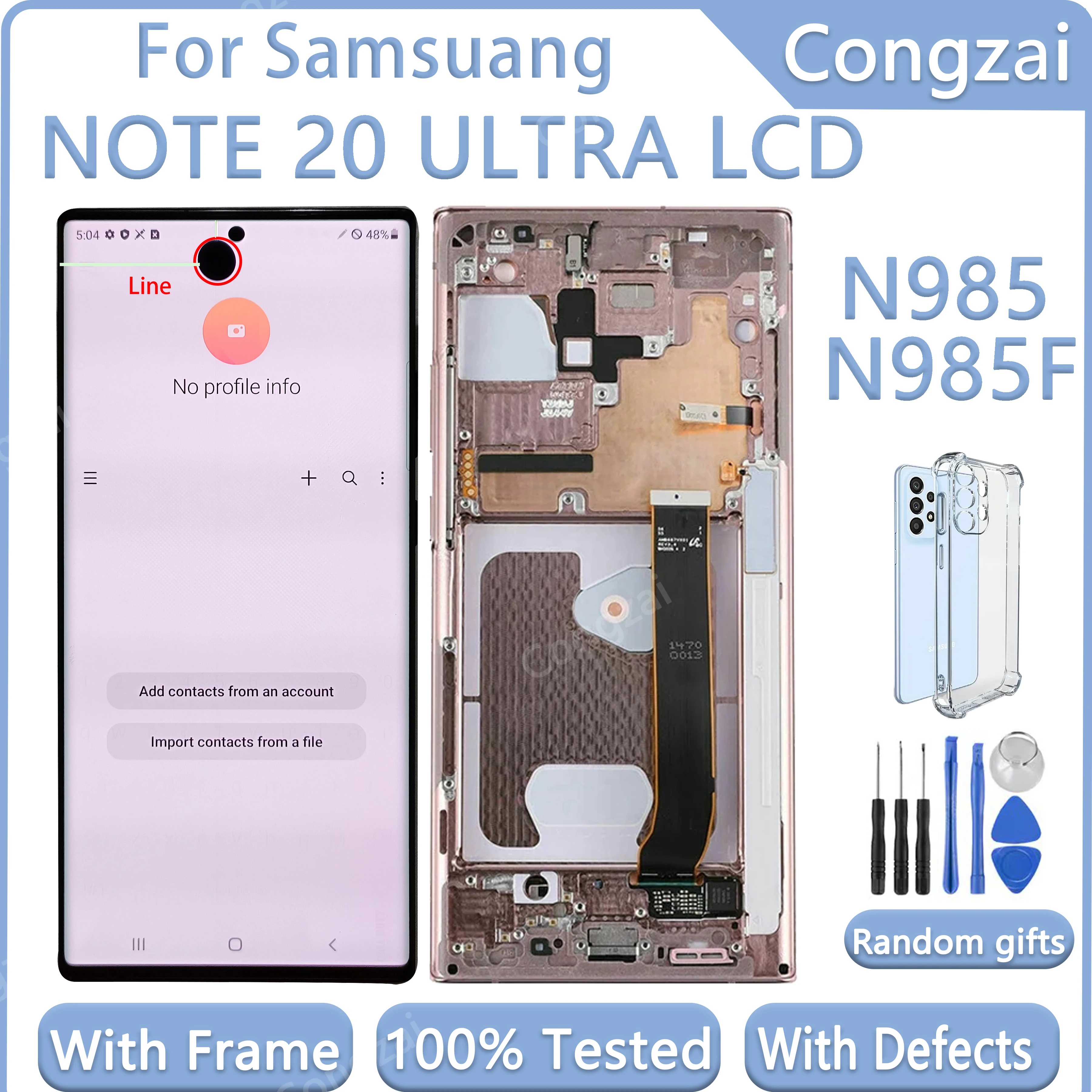 Amoled-Touch-N20u-Display-Voor-Noot-20-Ultra-Lcd-Voor-Samsung-Galaxy ...