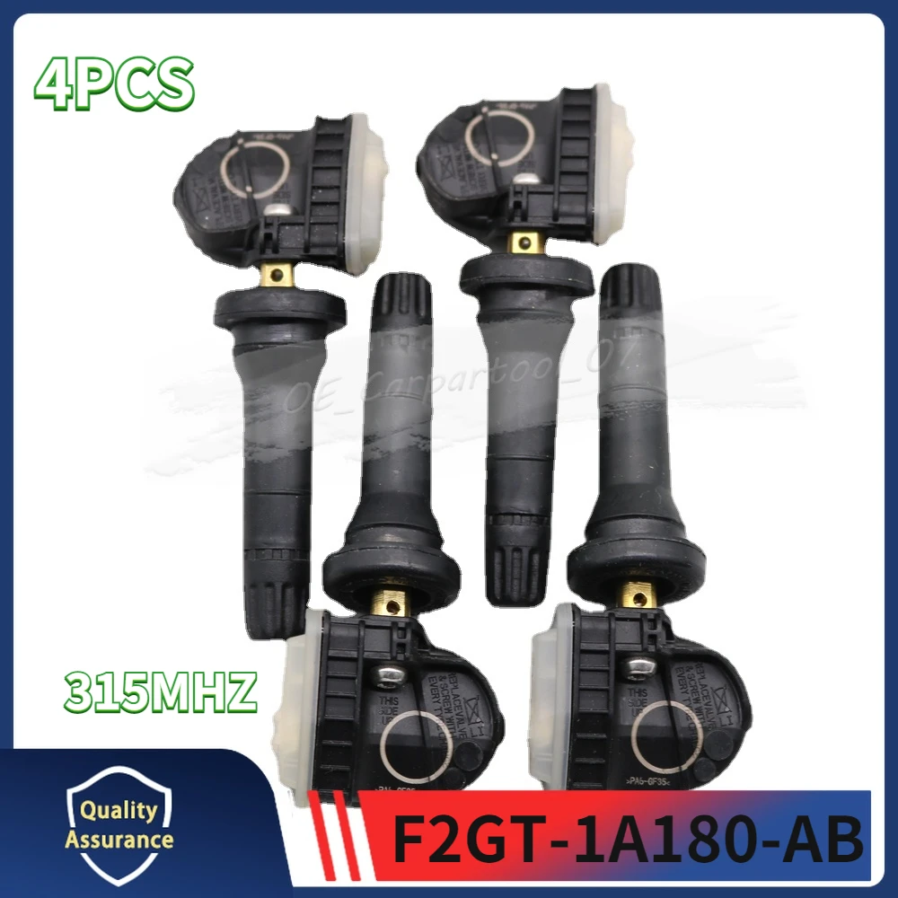 타이어 압력 모니터 센서 F2GT 1A180 AB, 4X TPMS, F2GZ1A189A, 2015 2018 포드 엣지 갤럭시 F ...
