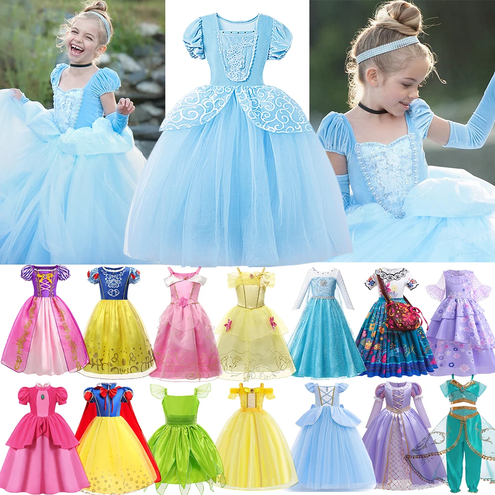 Princess Party Theme Girl Dress Cinderell Costume Birthday Party Ball ...