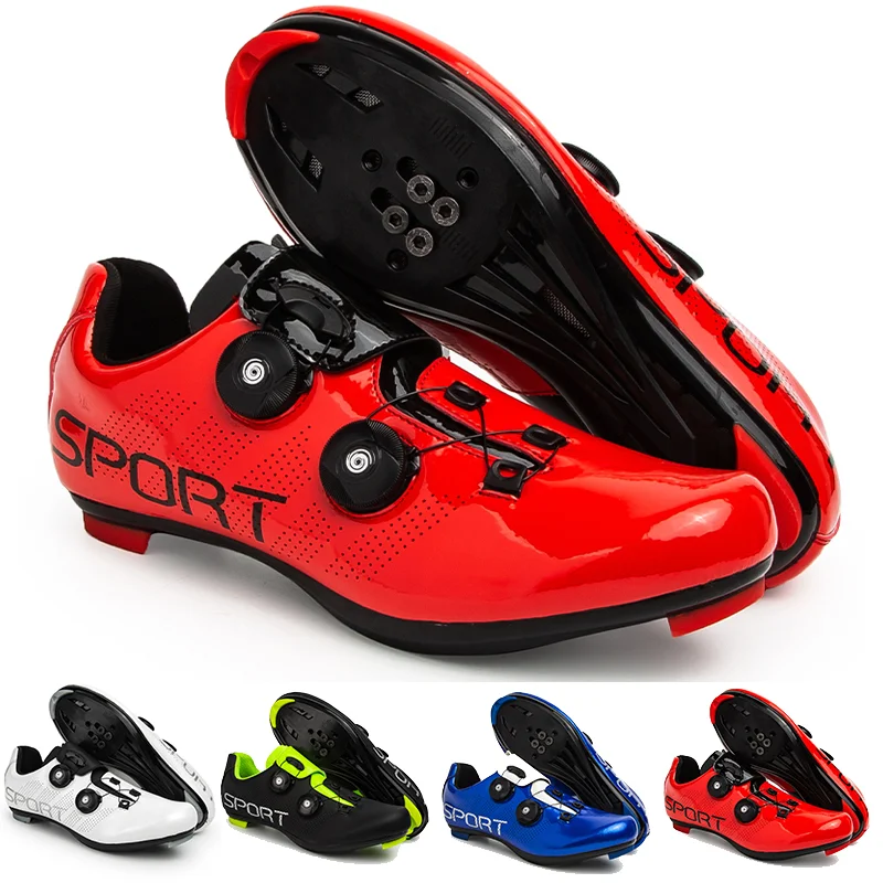 Men Women Self Lock Road Cycling Training Shoes Breathable BOA Bike Sneakers Professional SPD ...