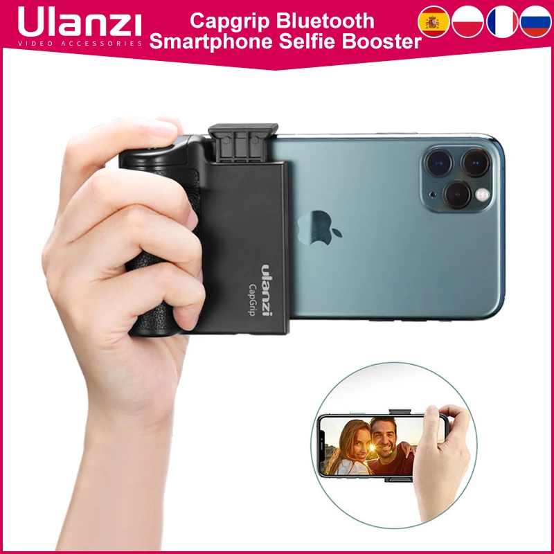 Ulanzi CapGrip Wireless Bluetooth Smartphone Selfie Booster Handle Grip ...