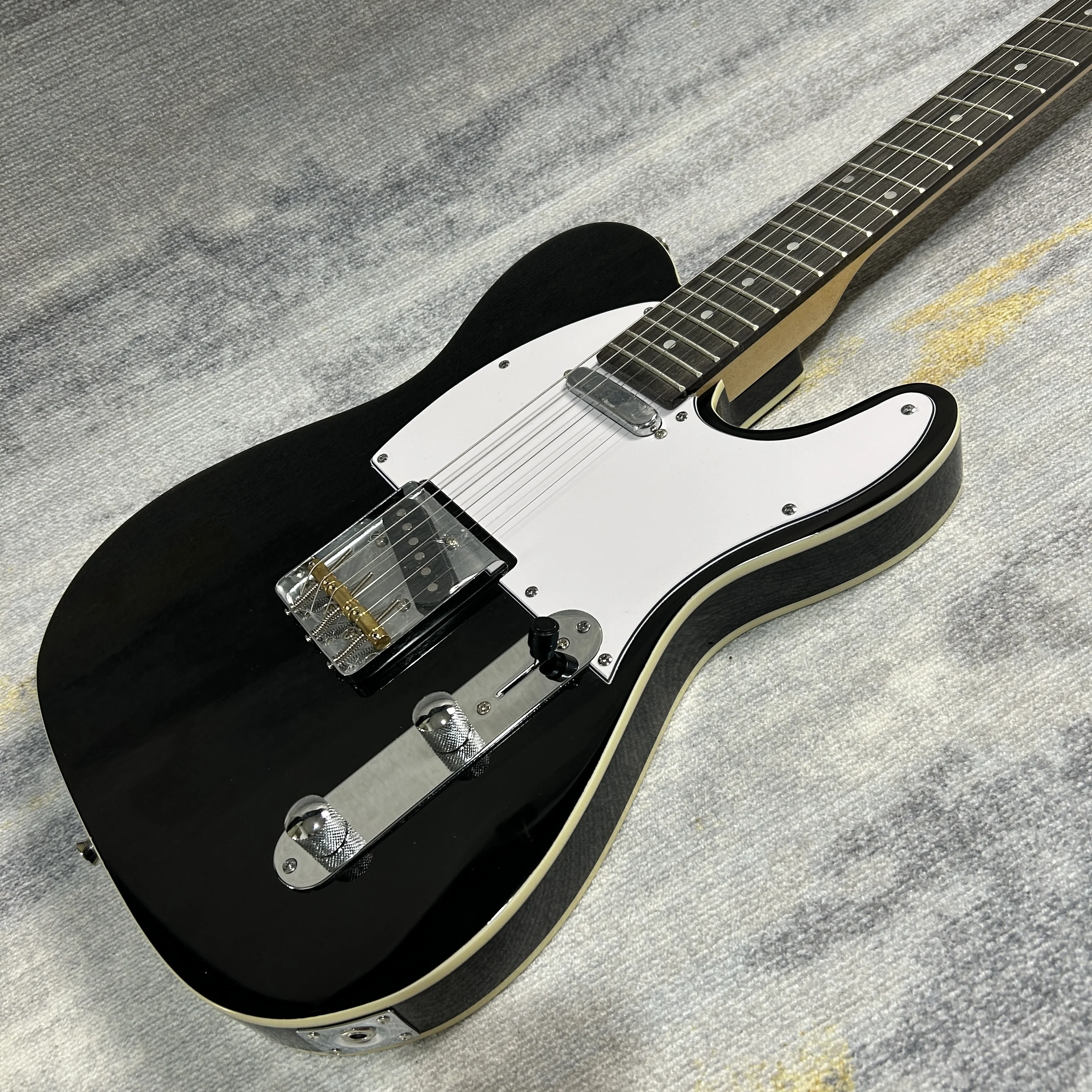 Black TL Electric Guitars - 22 Frets Rosewood Fretboard - Double ...