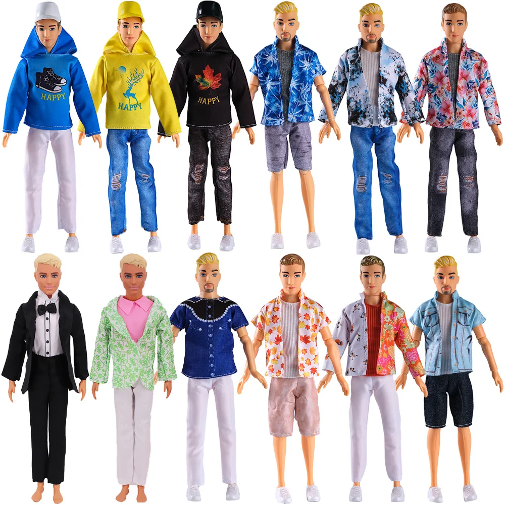 Doll-Clothes-Ken-Doll-Clothes-Hoodie-Sportswear-Shirt-Coat-Outfit-Set ...