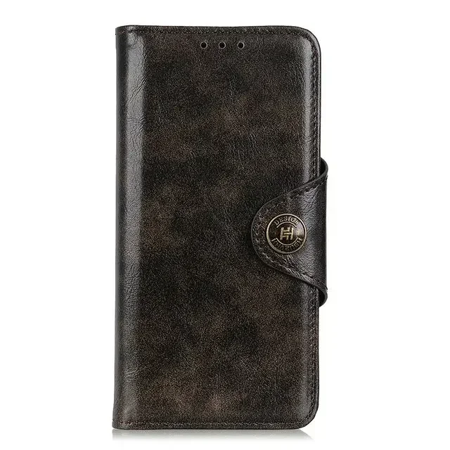 Premium Leather Flip Case Wallet with Magnetic Closure for Moto E14 ...