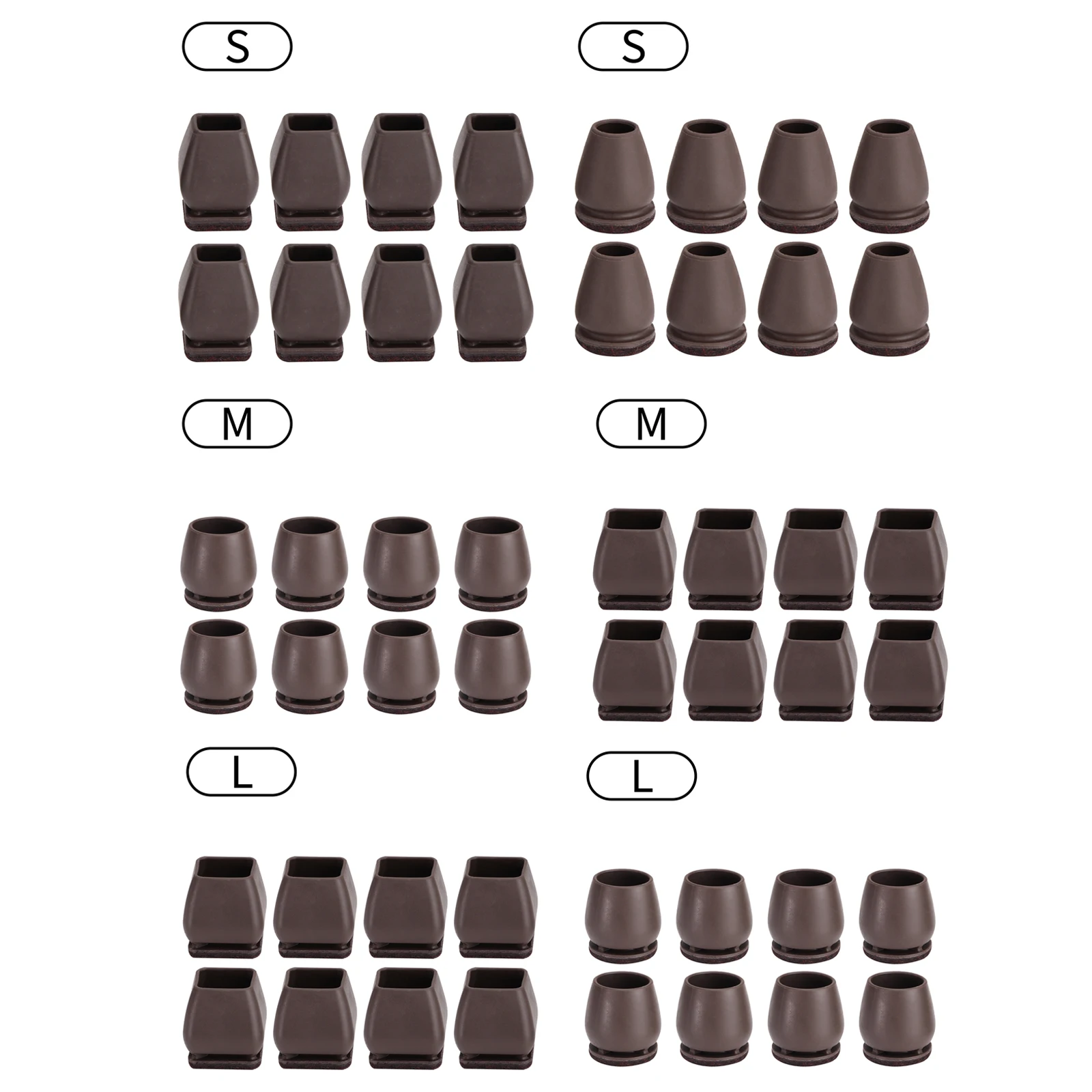 8Pcs-TPE-Rubber-Chair-Leg-Cover-Inclined-Tile-Furniture-Leg-Feet-Caps ...