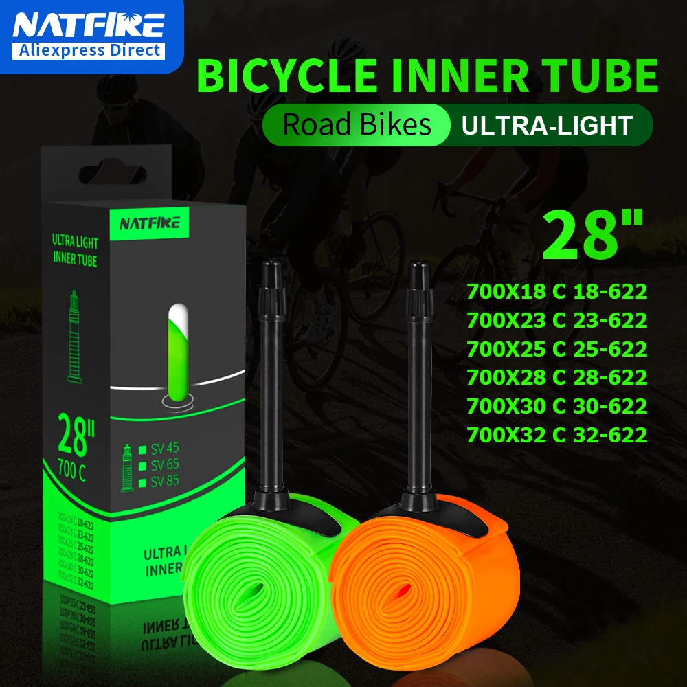Ultralight Bike Inner Tube 700 X 18 23 25 28 30 32 Road MTB Bicycle TPU Material Tire 65mm ...