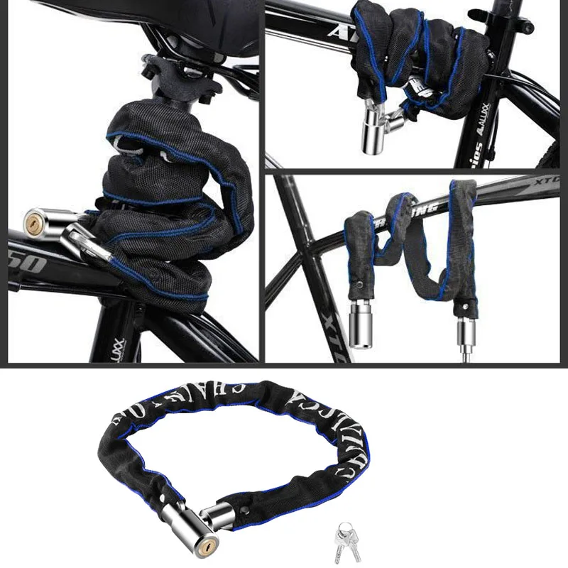 Bicycle-Chain-Lock-Portable-Anti-theft-High-Security-MTB-Mountain-Bike ...