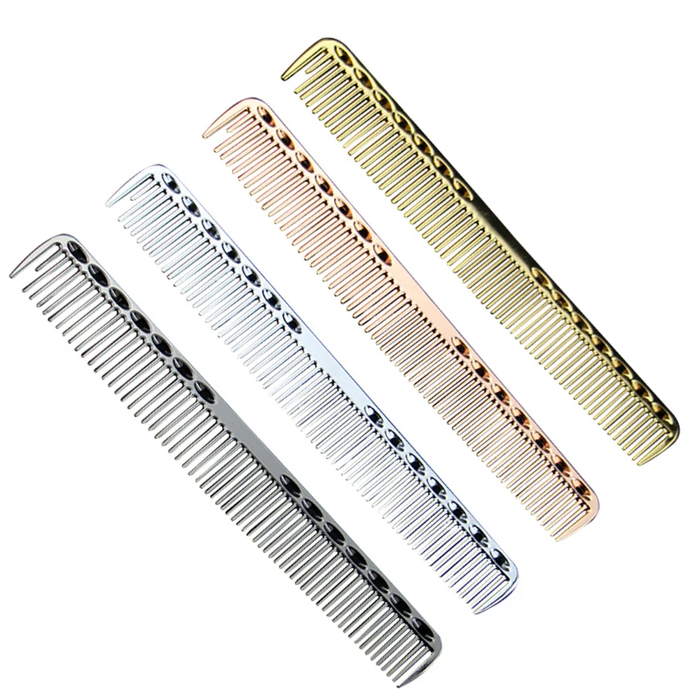 Stainless-Steel-Hair-Comb-Professional-Hair-Salon-Hairdressing-Comb ...