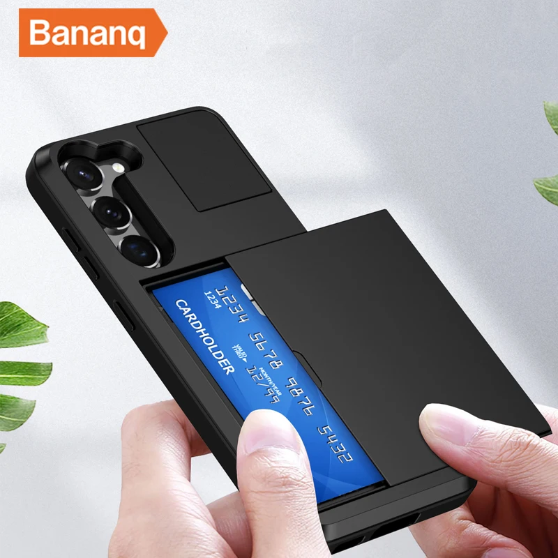 Bananq-Slide-Card-Slot-Case-For-Samsung-S24-S23-FE-S22-S8-S7-Edge-Card ...