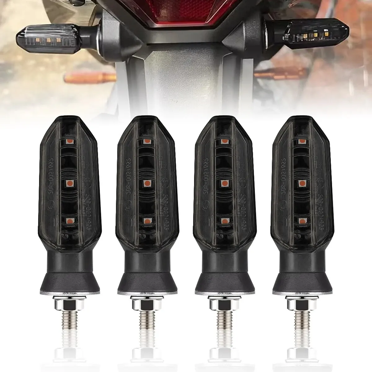 LED-Motorcycle-Turn-Signals-Lights-12V-Flasher-Amber-Flashing-Light ...