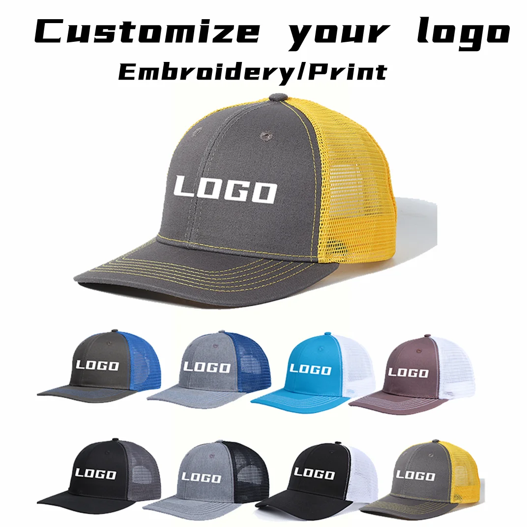 Custom-Logo-Summer-Breathable-Mesh-Baseball-Caps-For-Men-Women ...