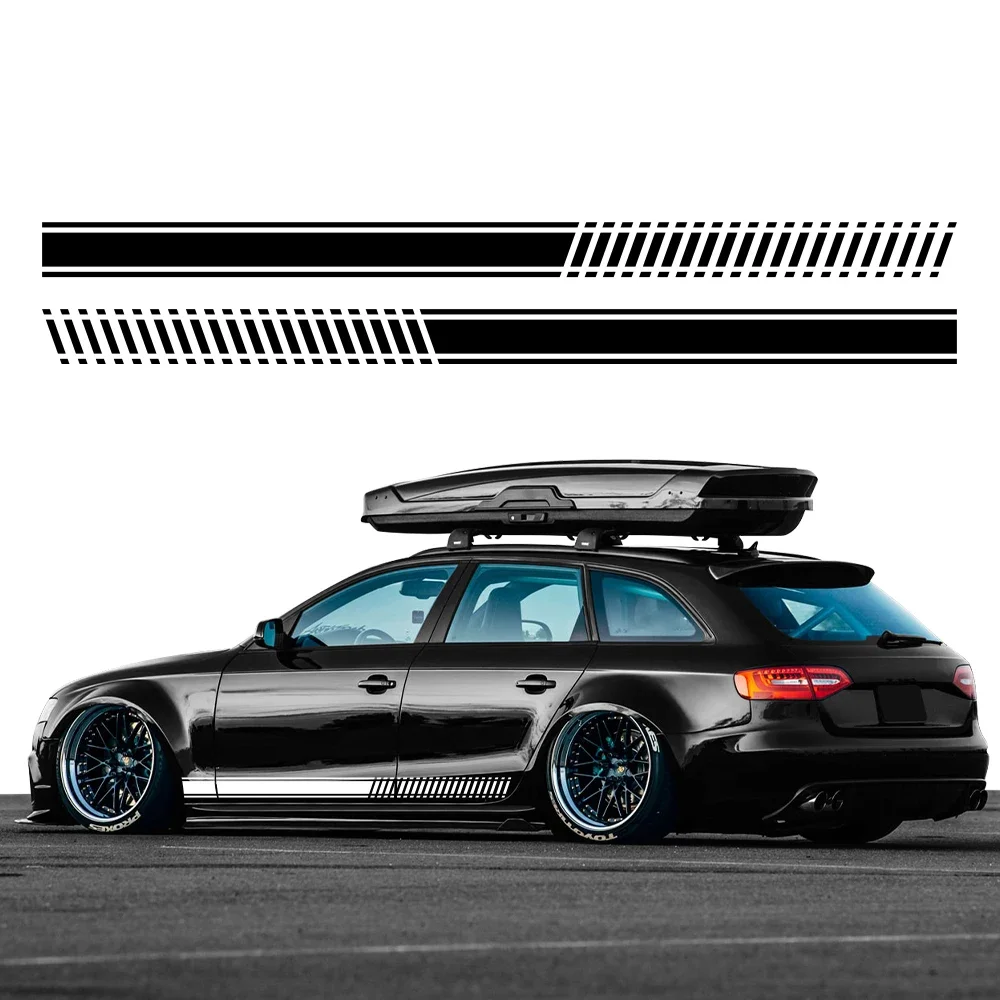Car-Sticker-Appearance-Striped-Side-Door-Skirt-Refitted-Stripes-Decal ...