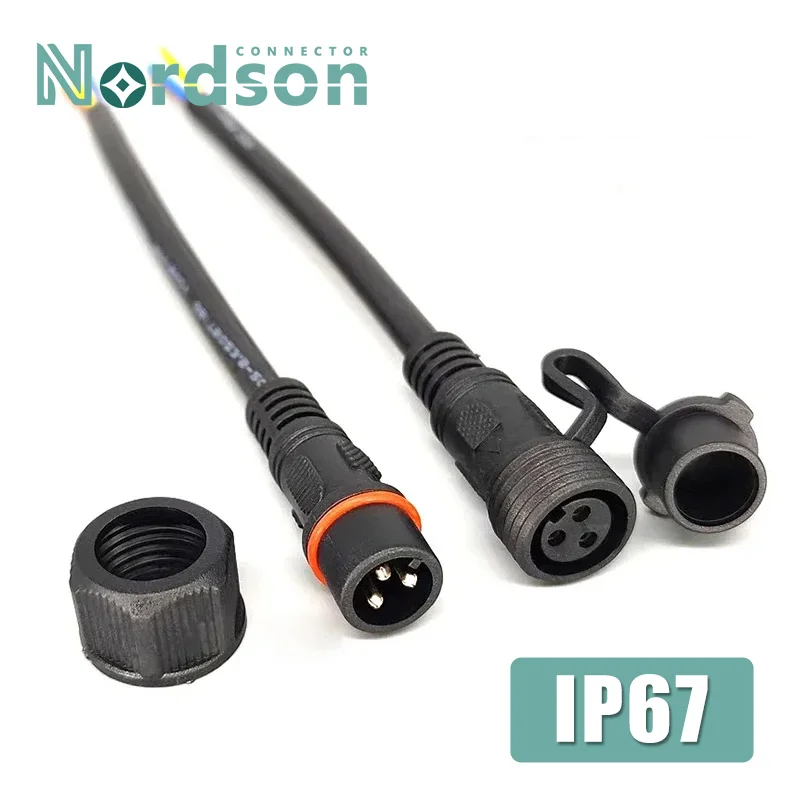 IP68 Waterproof Docking Connector 2 3 4 5 6 7 8 Pin 0.3/0.75/1.5 Square ...
