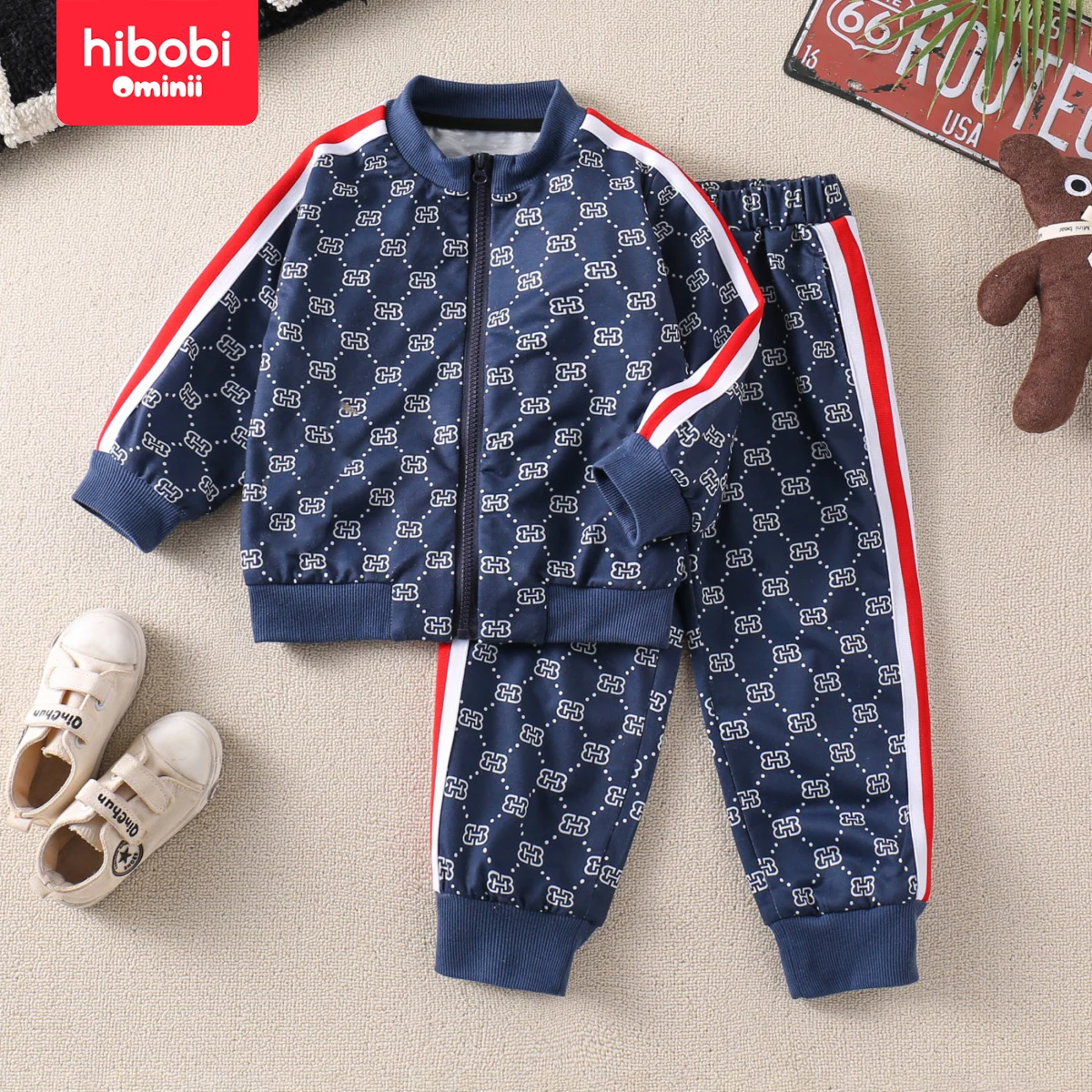 hibobi-2Piece-Children-s-Sports-Sweatshirt-Set-Fashionable-Printed ...