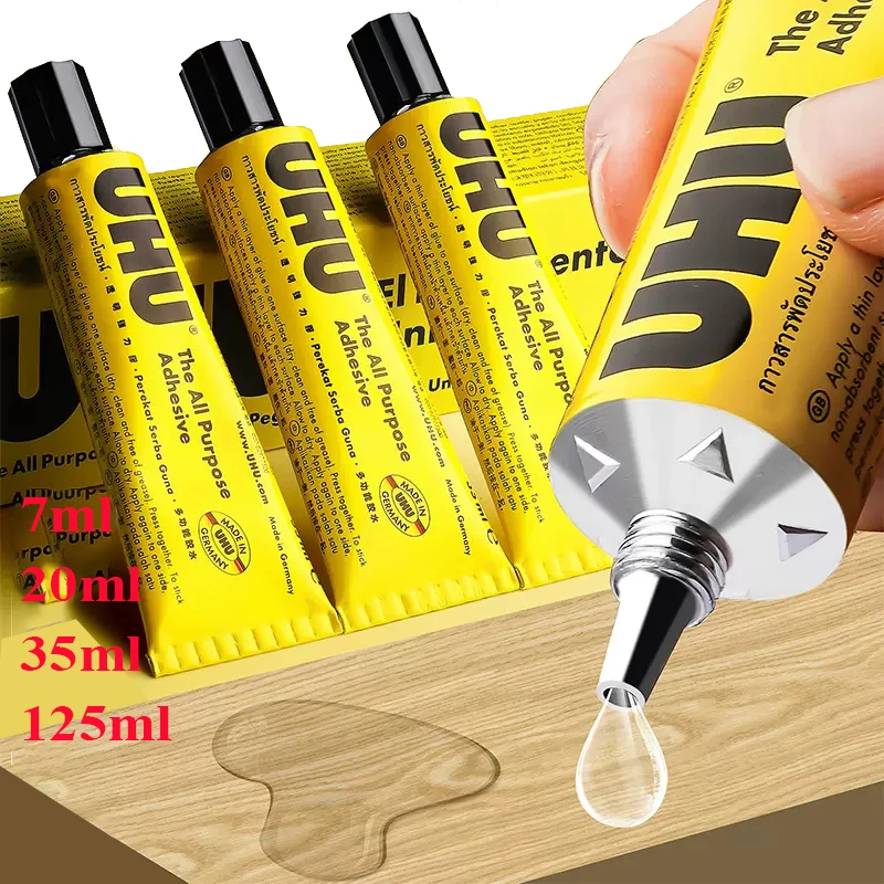 7-20-35-125ml-UHU-Cola-Forte-macio-para-todos-os-fins-adesivo-modelo-de ...