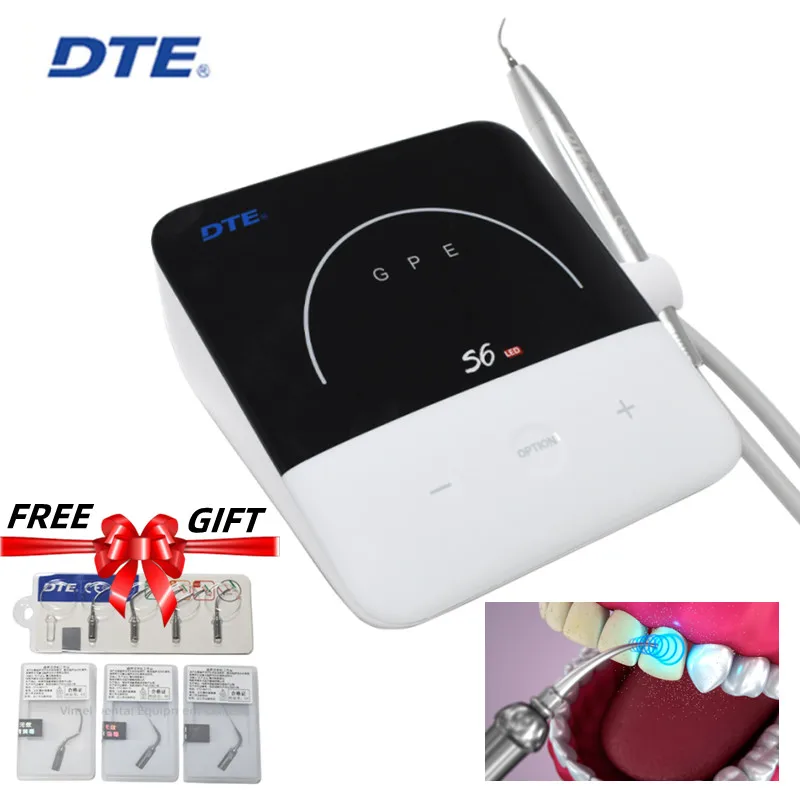 Woodpecker Dte S6 Led Autoclavable Teeth Whitening Ultrasonic Scaler Cleaning Dental Ultrasonic ...