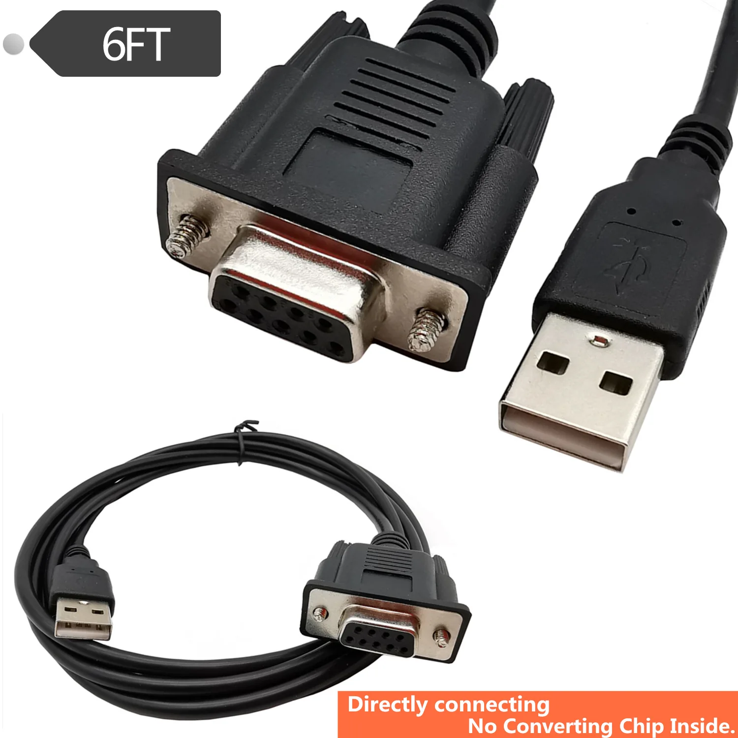 USB RS232 DB9 암 널 모뎀 직렬 케이블, NMC STB 스마트 TV 호텔 IPTV IPC CPU PLC 통신용