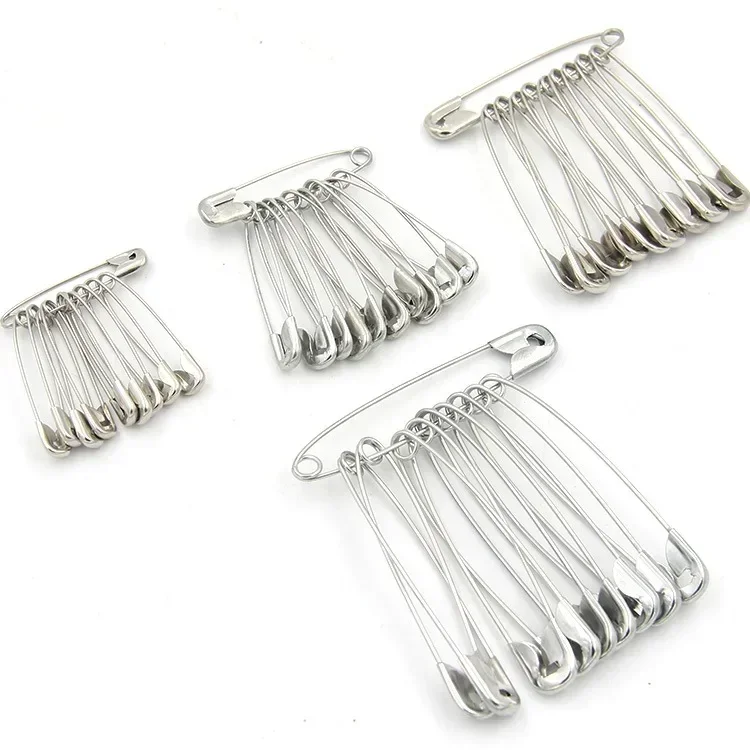 Silver Safety Pins DIY Sewing Tools Accessory Stainless Steel Needles ...