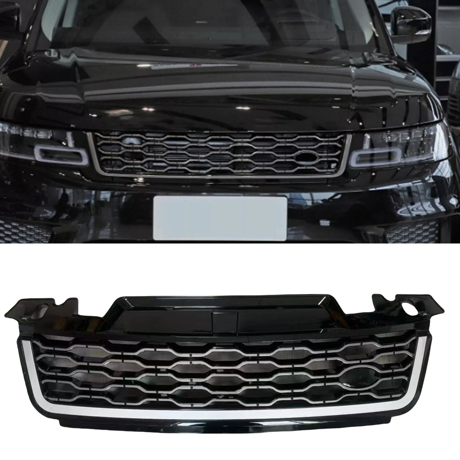 Car-Front-Grill-Grille-Upper-Bumper-Hood-Mesh-For-Land-Rover-Range ...