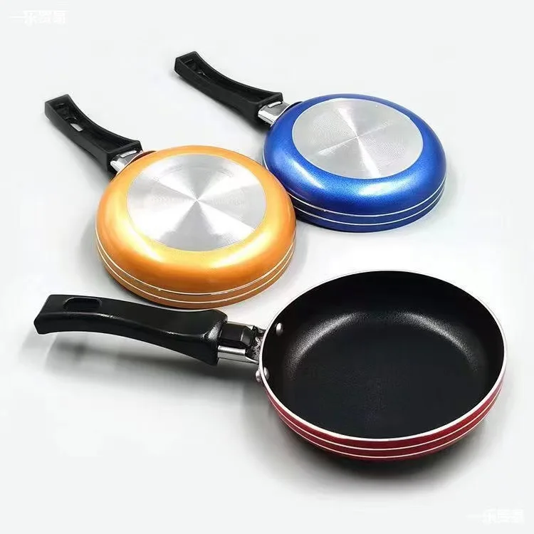 12cm/14cm/16cm Mini Frying Pan Non-Stick Steel Frypan Pot Saucepan for ...