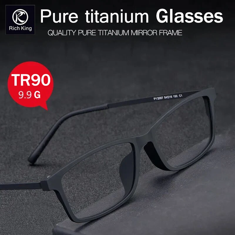 Blue Light Blocking Pure Titanium Reading Glasses Men Ultralight ...