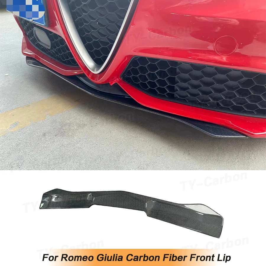 Real-Carbon-Fiber-Front-Lip-for-Alfa-Romeo-Giulia-Sedan-Standard-Sport ...