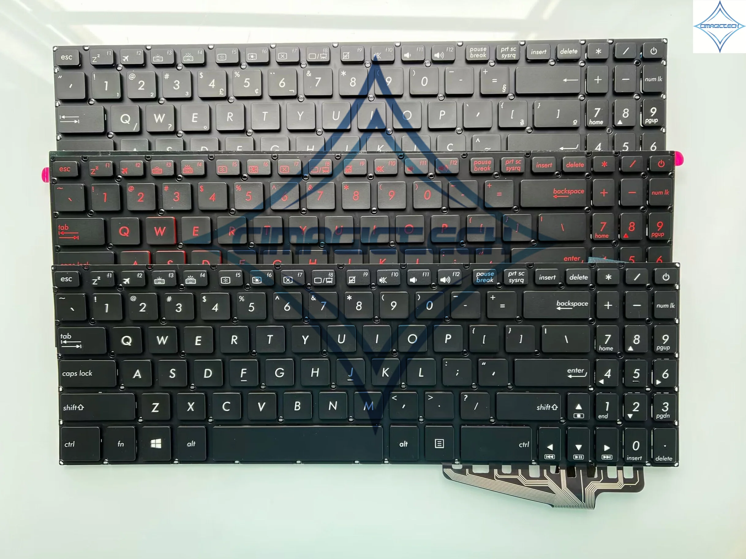 New US Spanish Latin BR Brazil Backlit For ASUS VivoBook X570 X570U ...