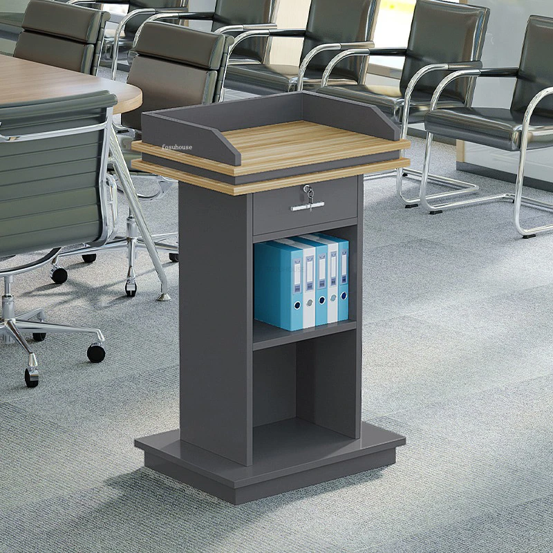 Front-Desk-Wooden-Small-Reception-Desks-Modern-Creative-Church-Pulpit ...