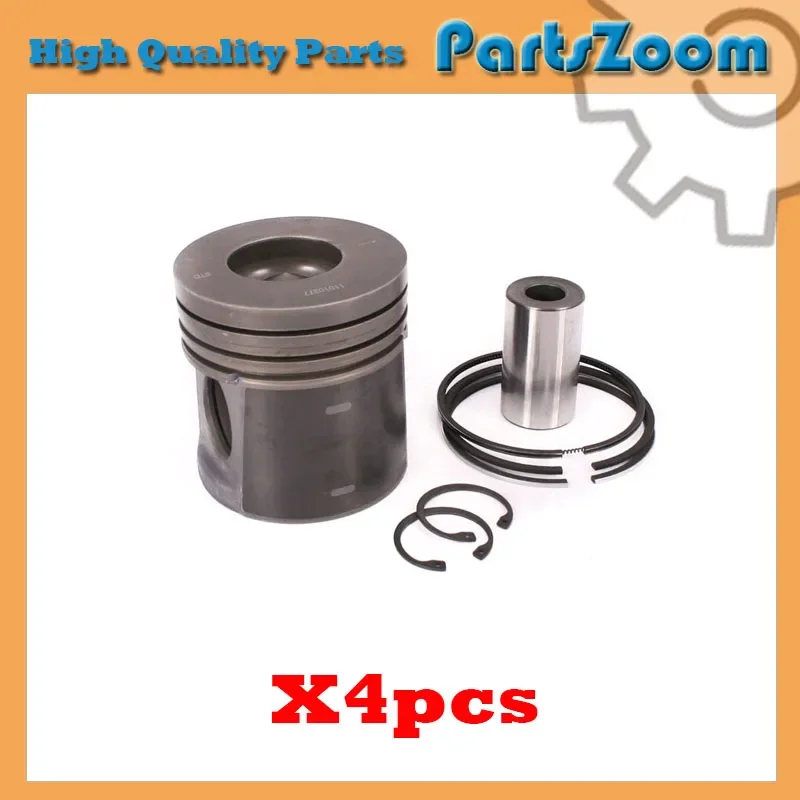 Pist-n-DE-4-piezas-con-anillos-STD-para-Perkins-4115P015-1104-1103-DD ...