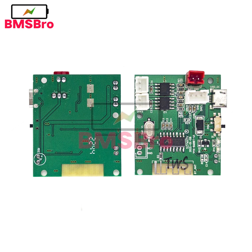 TWS Bluetooth 5.3 Power Amplifier Board 5W+5W 3.7V 5V Miciro USB True ...