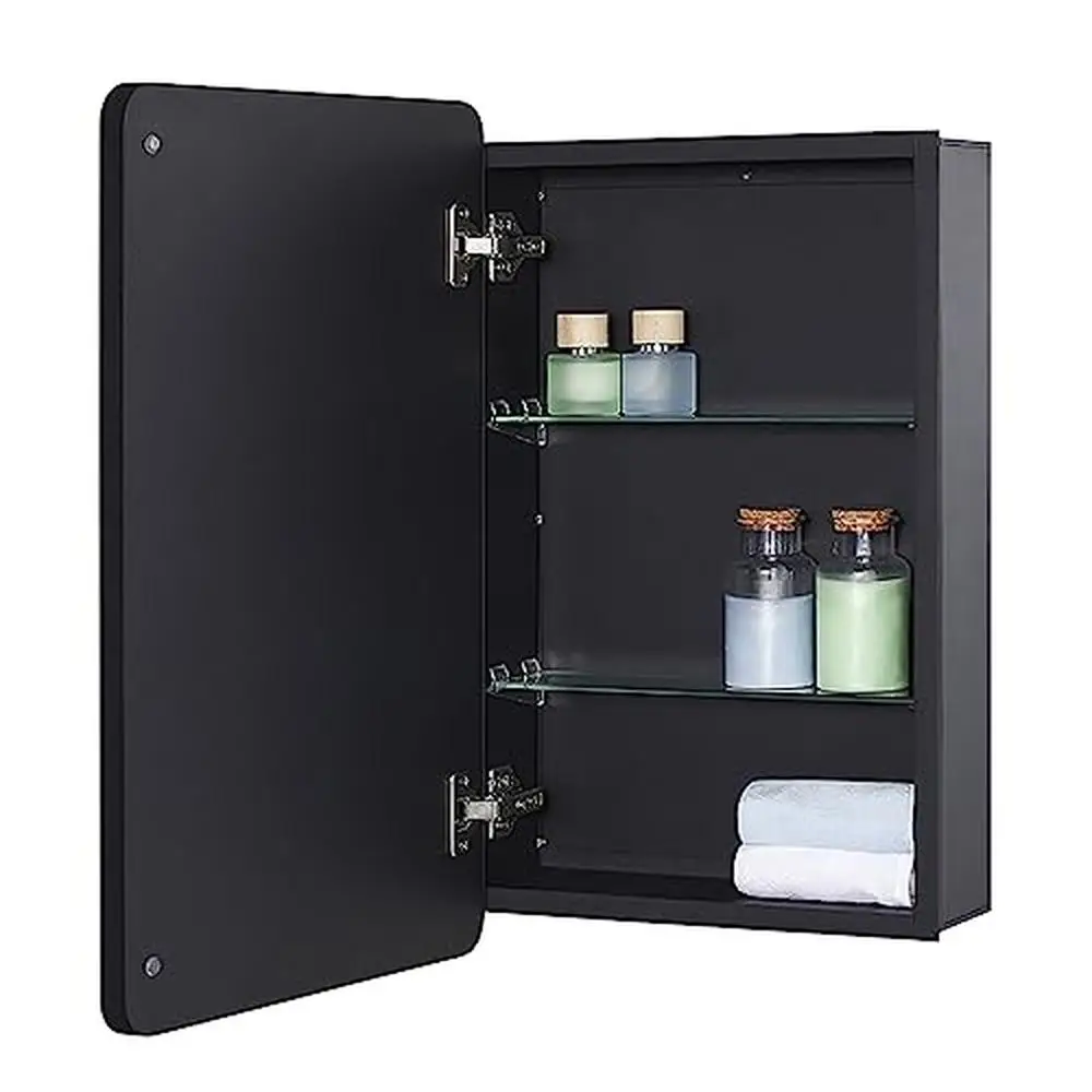 15x25" Aluminum Beveled Edge Mirror Medicine Cabinet Bathroom Storage ...