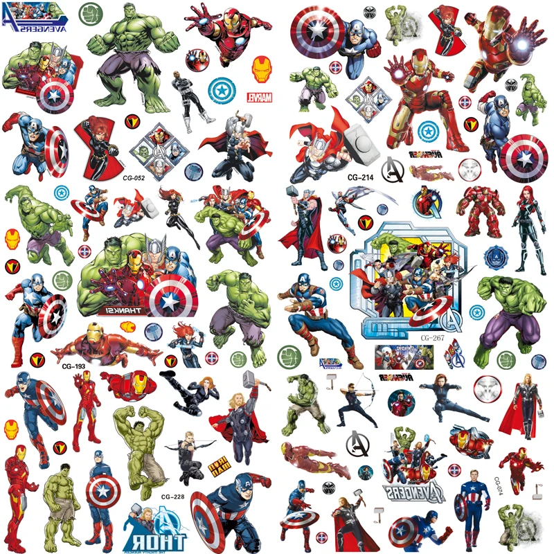 Marvel Stickers Avenger Alliance laptop Stickers Superhero Book ...