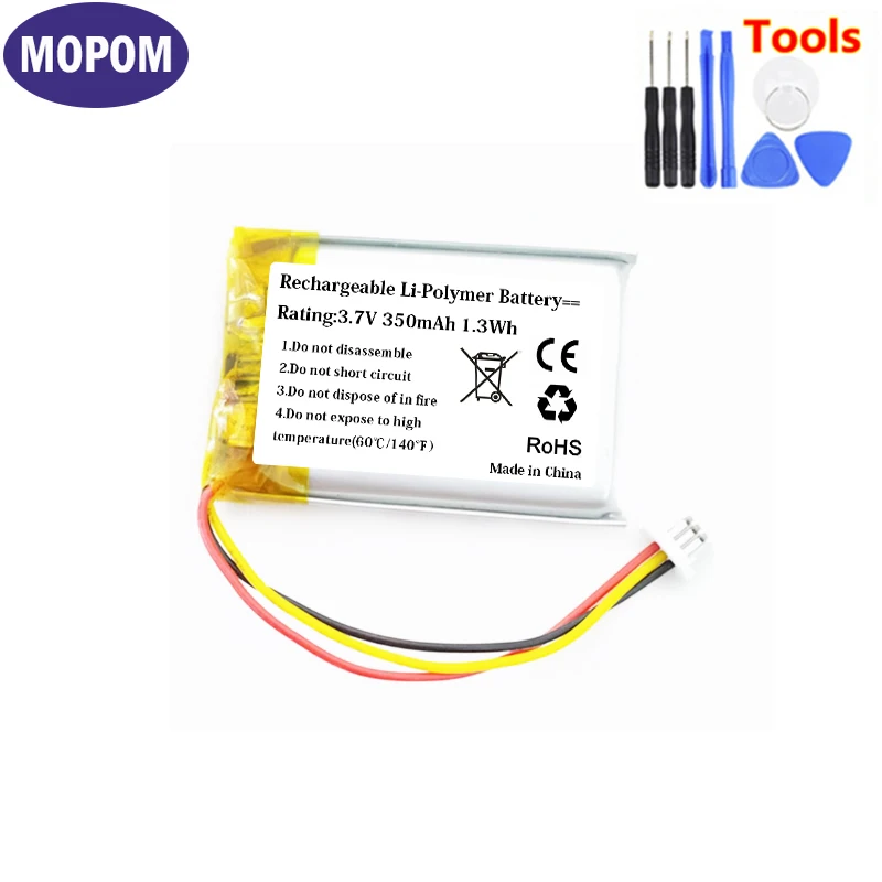 New 3.7V 350mAh Li-Ploymer Battery For ROCCAT Kone Pro Air Mouse with 3 ...