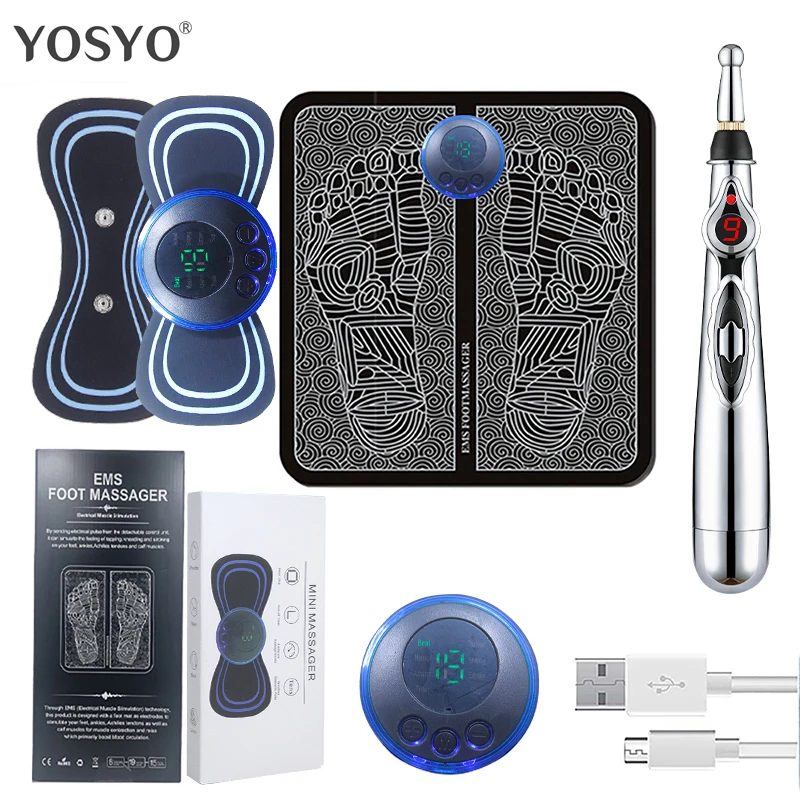 Intelligent-EMS-Massage-Foot-Pad-Neck-Vertebra-Stick-Acupuncture-and ...