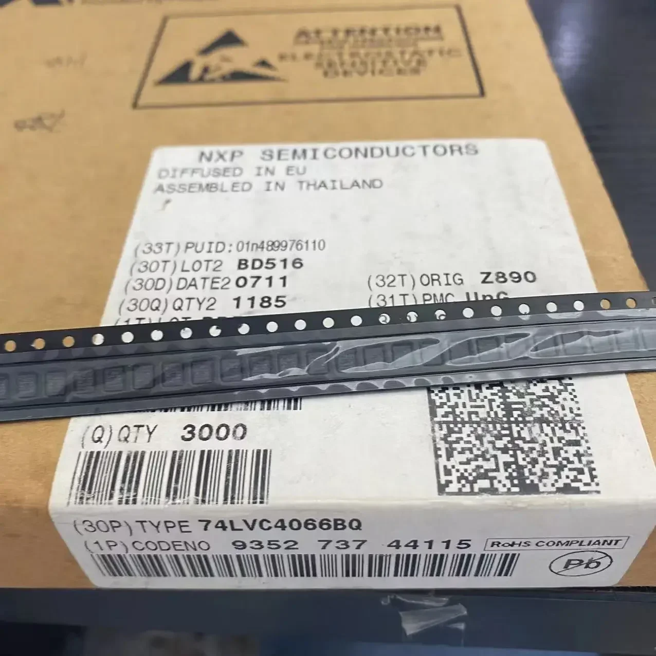Dispositif CMOS à porte Si haute vitesse IC 74LVC4066BQ, 5 pièces/lot ...