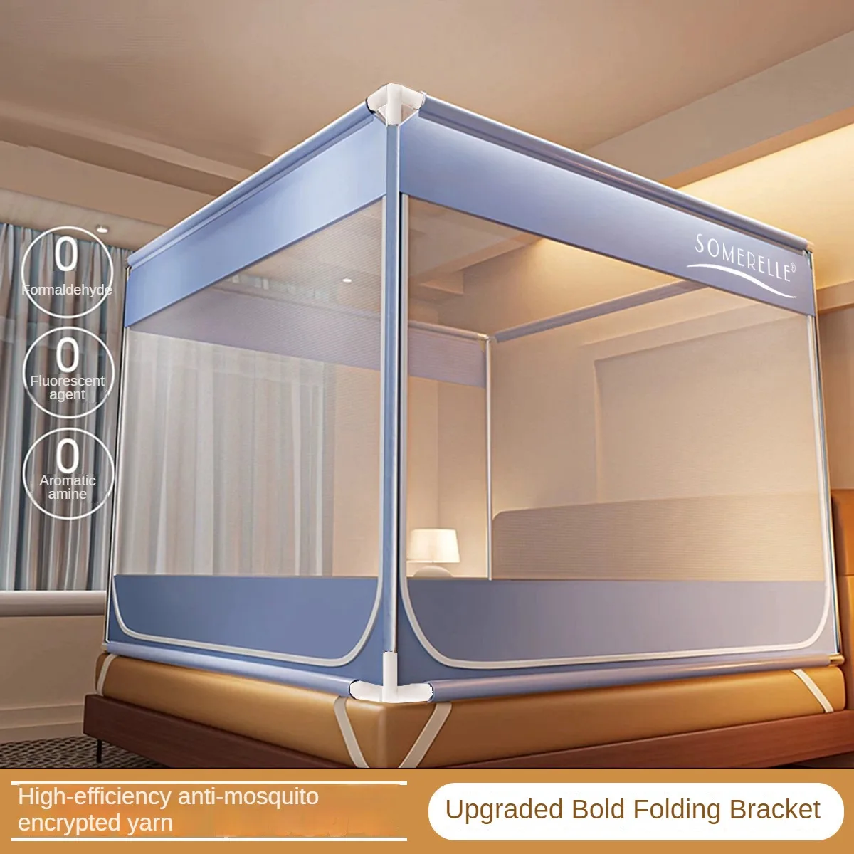 Bed-mosquito-net-household-1pc-120-150-180-200cm-3-door-is-easy-to ...