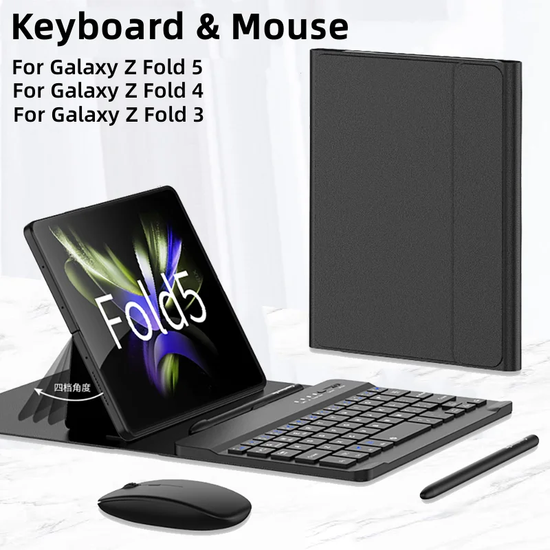 Wireless-Keyboard-and-Mouse-Case-For-Samsung-Galaxy-Z-Fold-6-5-4-3 ...