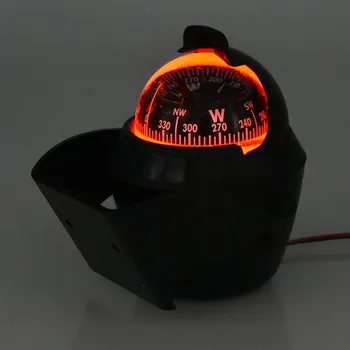 Marine Navigation Compass Black With Electronic LED Light Electronic ...