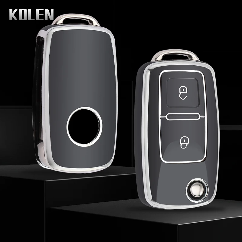 TPU-Car-Key-Case-Cover-Shell-Fob-For-Volkswagen-VW-Polo-Golf-Passat ...