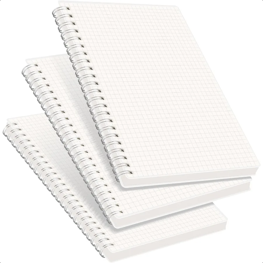 Graph Grid Paper Notebook 3Pack 160 Pages per Pack A5 Medium Size 5.7 ...