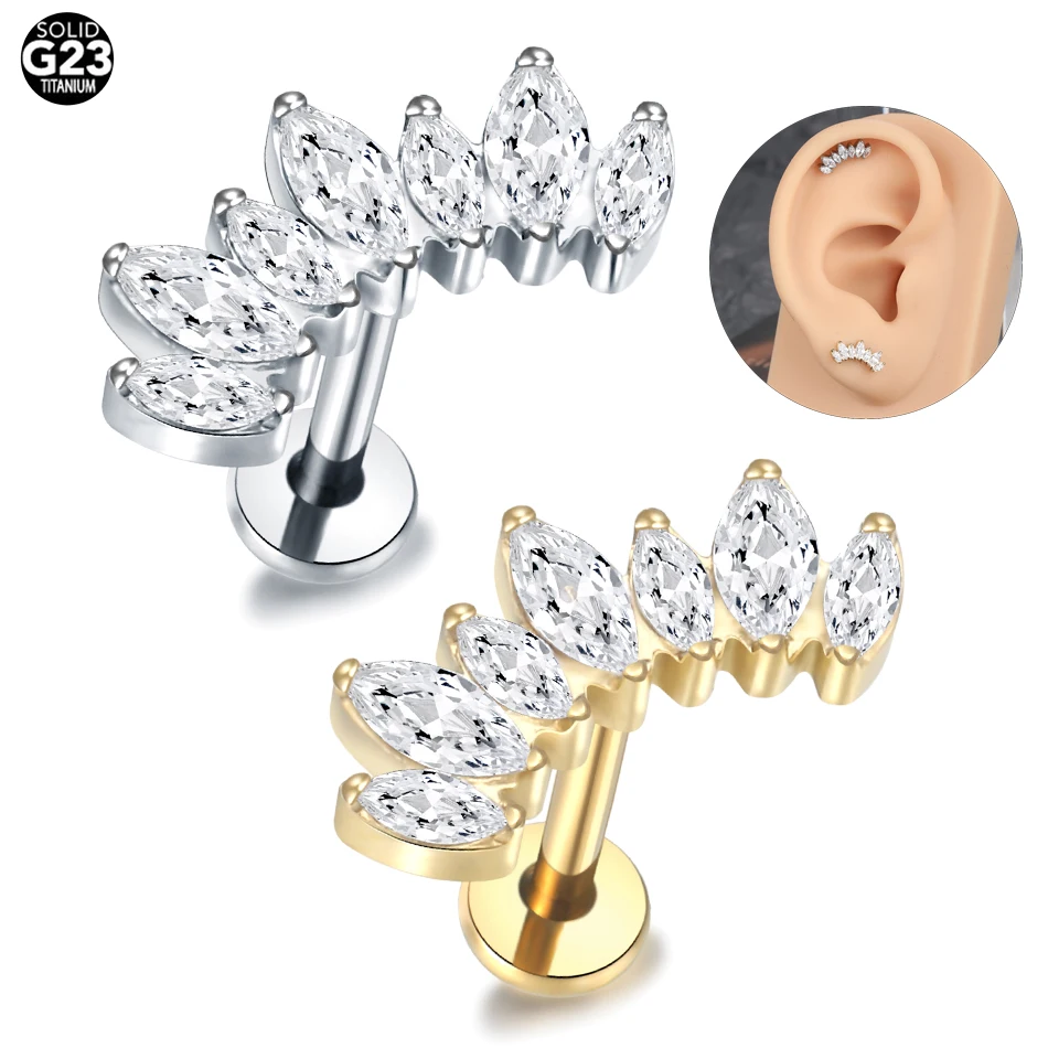 1pc-Implant-Grade-Titanium-Internally-Threaded-Labret-Piercing-with-7 ...