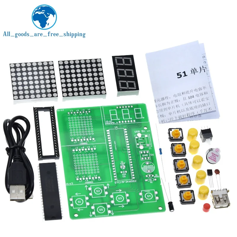 TZT-DIY-Game-Board-Kit-solda-eletr-nica-Retro-Practice-Console-Maker ...