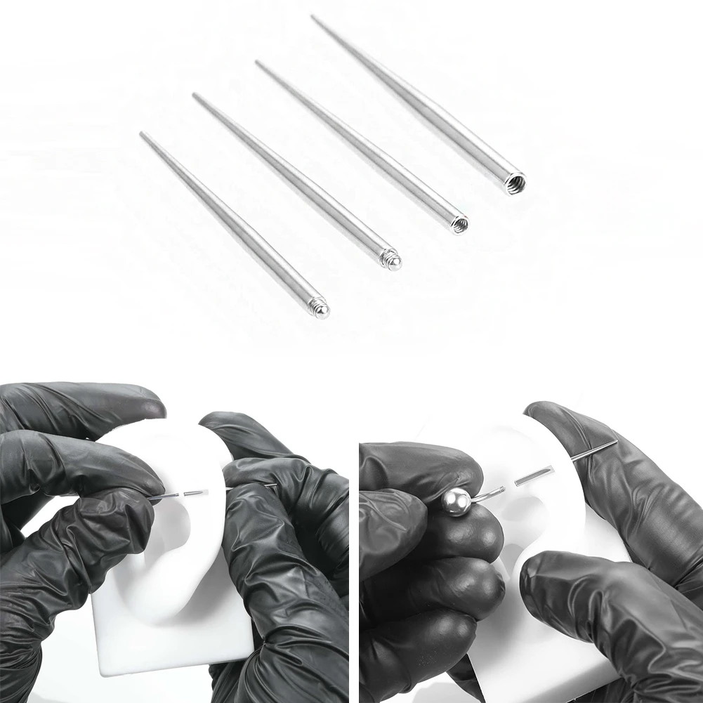 Titanium Piercing Needles Insertion Thread Pin Stretch External Taper ...