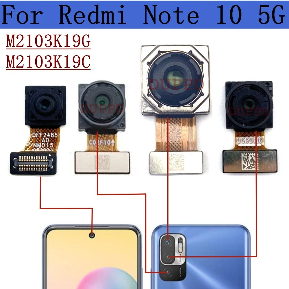 Rear Camera For Xiaomi Redmi Note 10 5G M2103K19G, M2103K19C Front ...