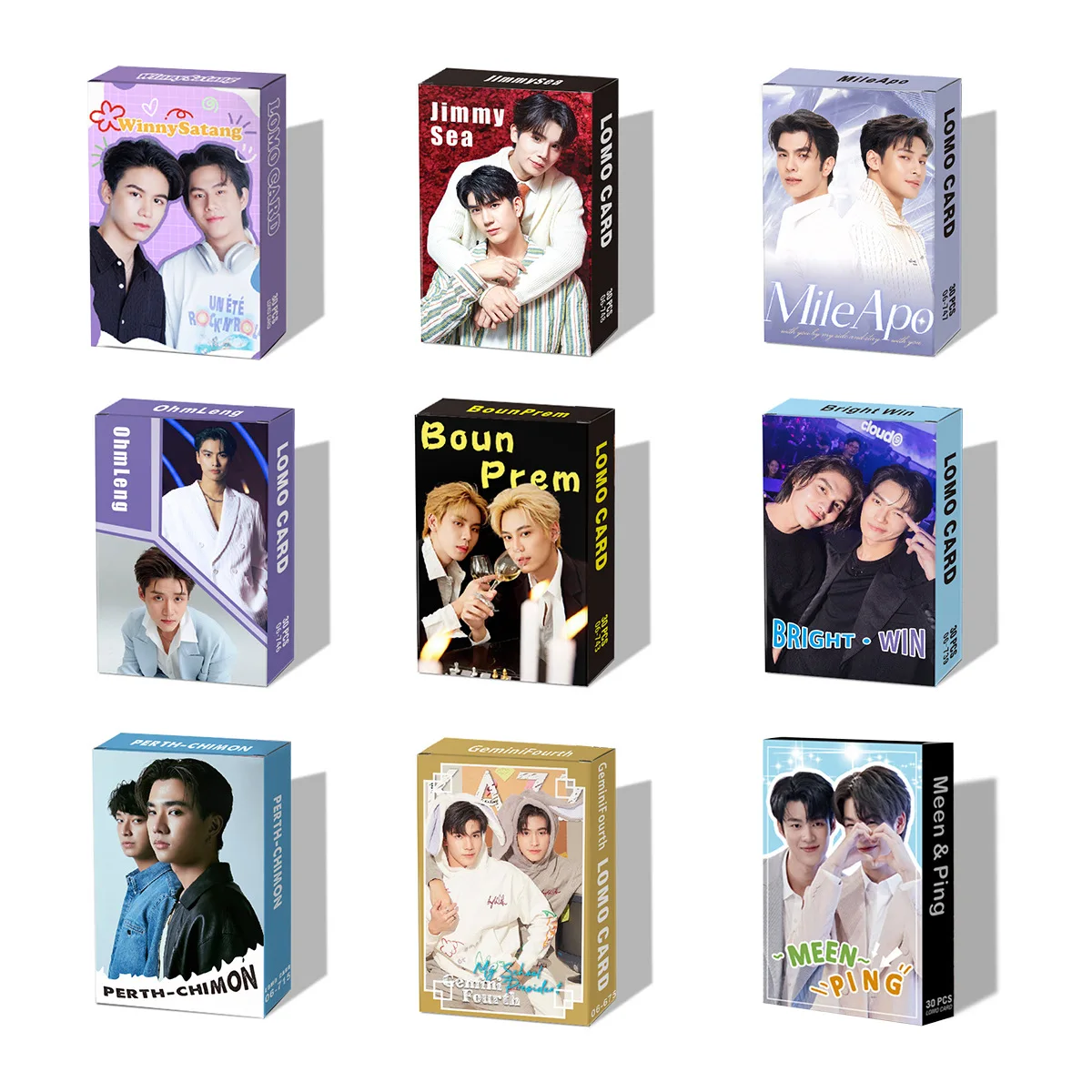 MileApo-PondPhuwin-JimmySea-BrightWin-FIRSTKHAOTUNG-Support-Card-LOMO ...